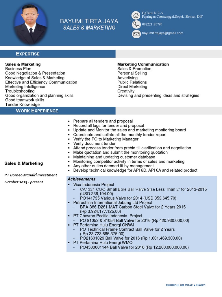 CV Bayumi Tirta Jaya | PDF | Sales | Marketing