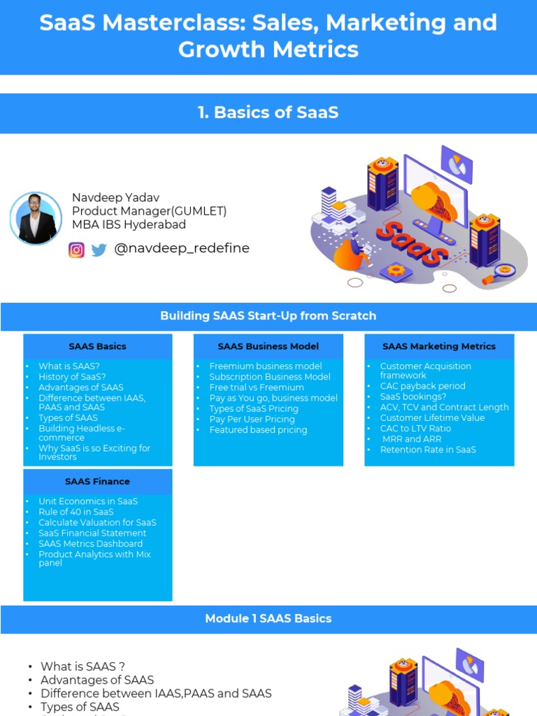 1 Saas Basics Pdf Download Free Pdf Software As A Service Cloud