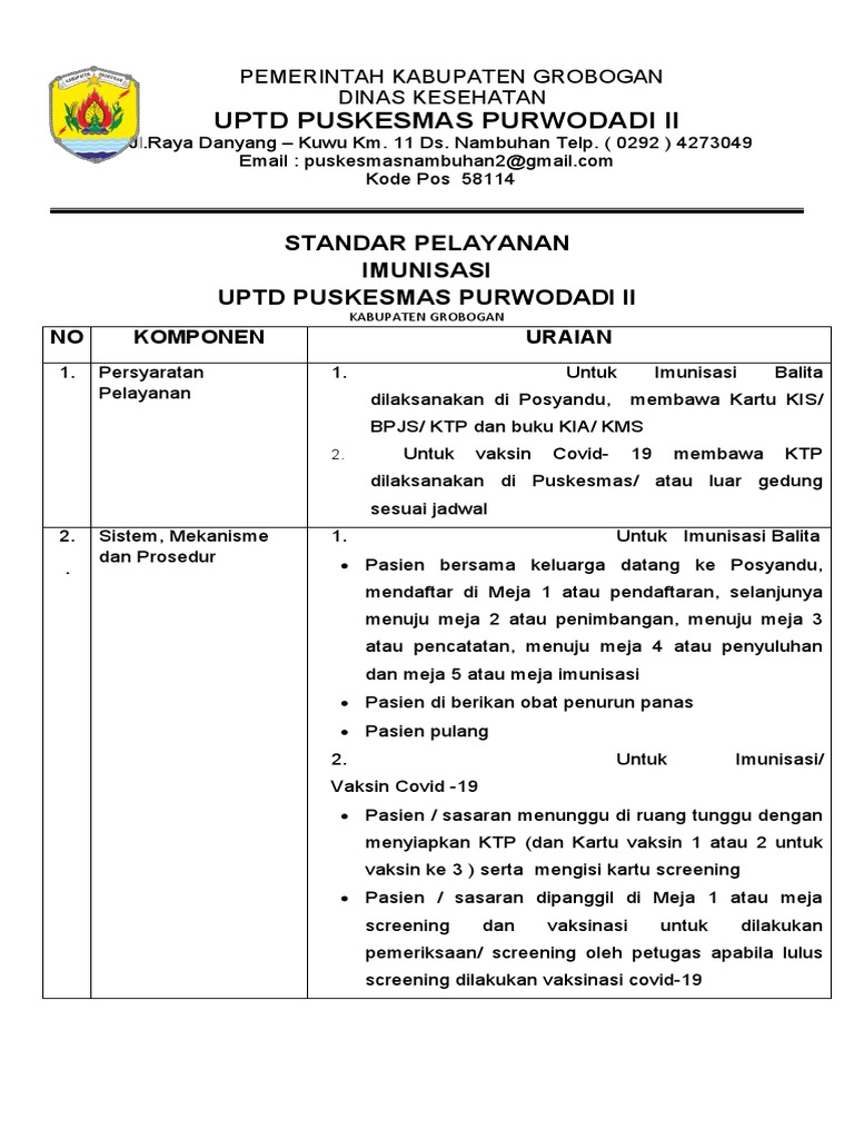 11 .Standar Pelayanan Imunisasi PWD 2 | PDF