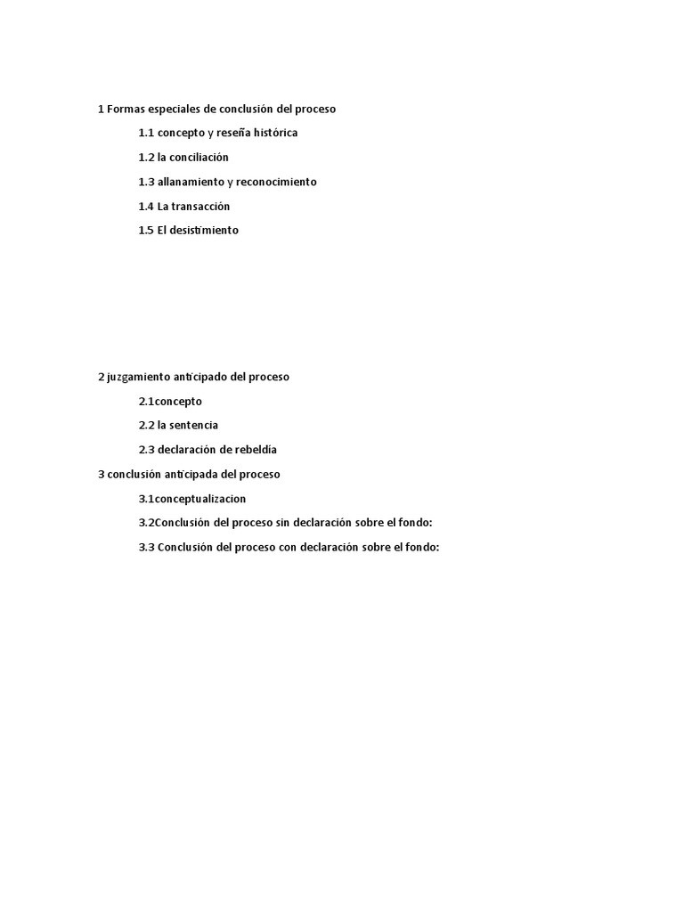 1 Formas Especiales de Conclusión Del Proceso | PDF