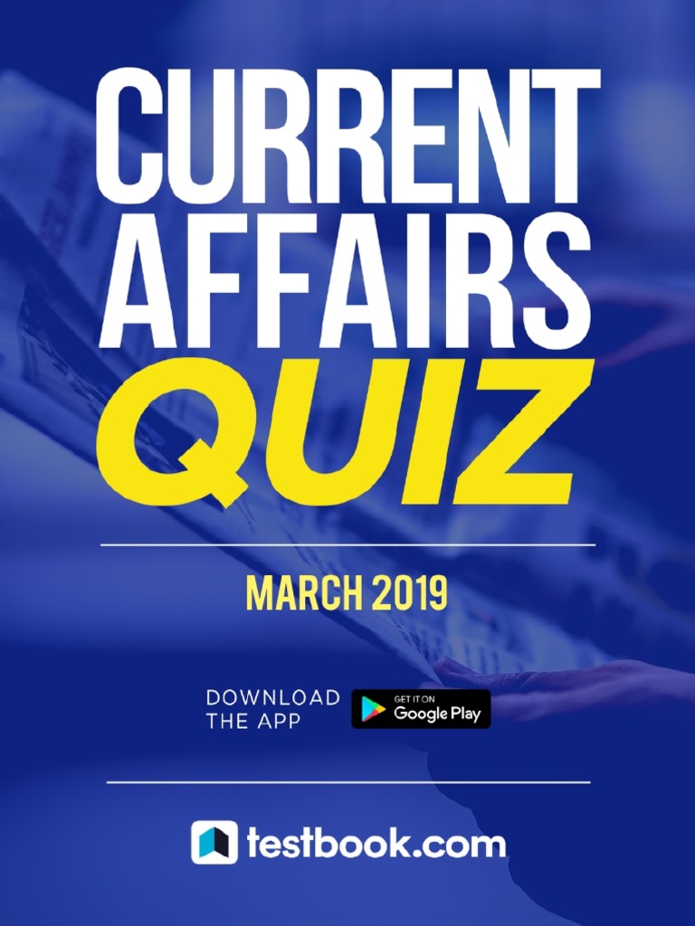 Current Affairs Question Answer March 2019 F7805cae | PDF