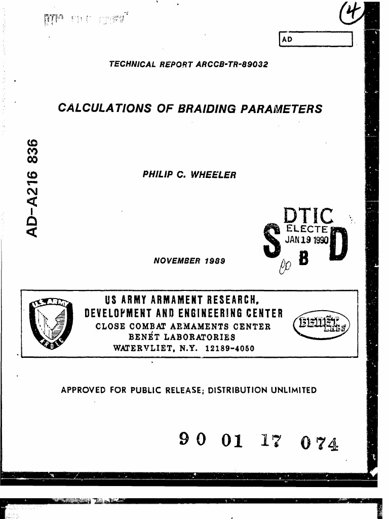 Braid Parameter Calculations Report | PDF | Mass Fraction (Chemistry ...