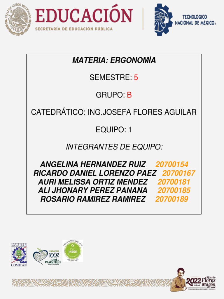 Ergonomia Trabajo Pdf Factores Humanos Y Ergonomía Sicología