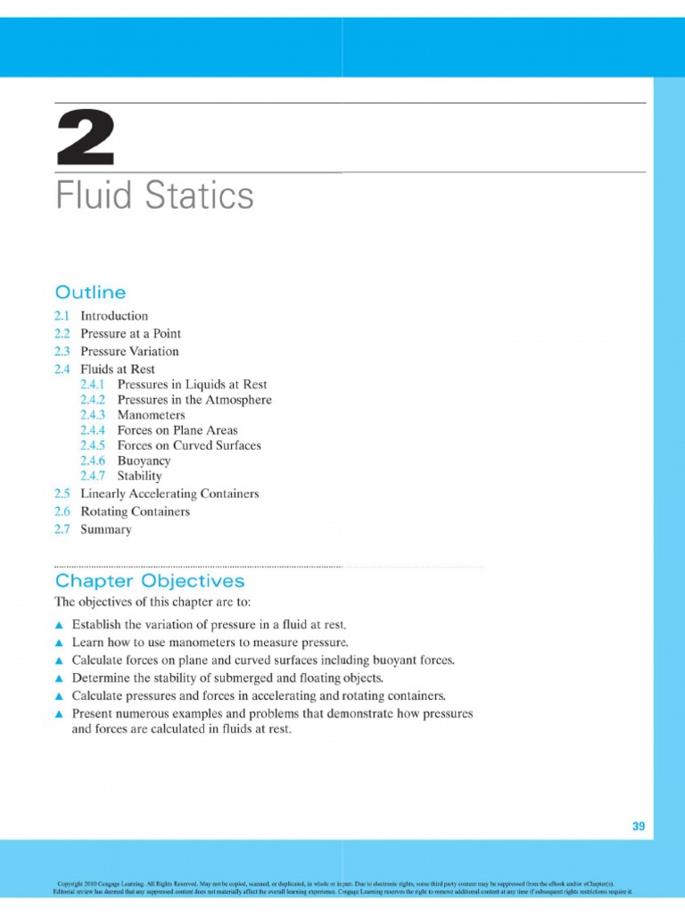 Fluids Statics | PDF