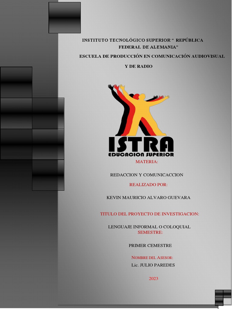 Proyecto Final Kevin Alvaro | PDF | Comunicación | Léxico