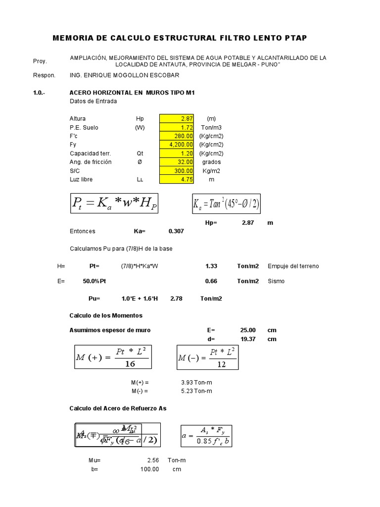 Memoria de Calculo Estructural | PDF | Ingeniero civil | Ingeniería ...