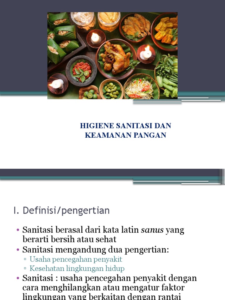Sanitasi Dan Keamanan Pangan | PDF