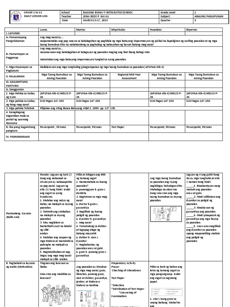 Q3 Grade 1 Ap Week 4 2 | PDF
