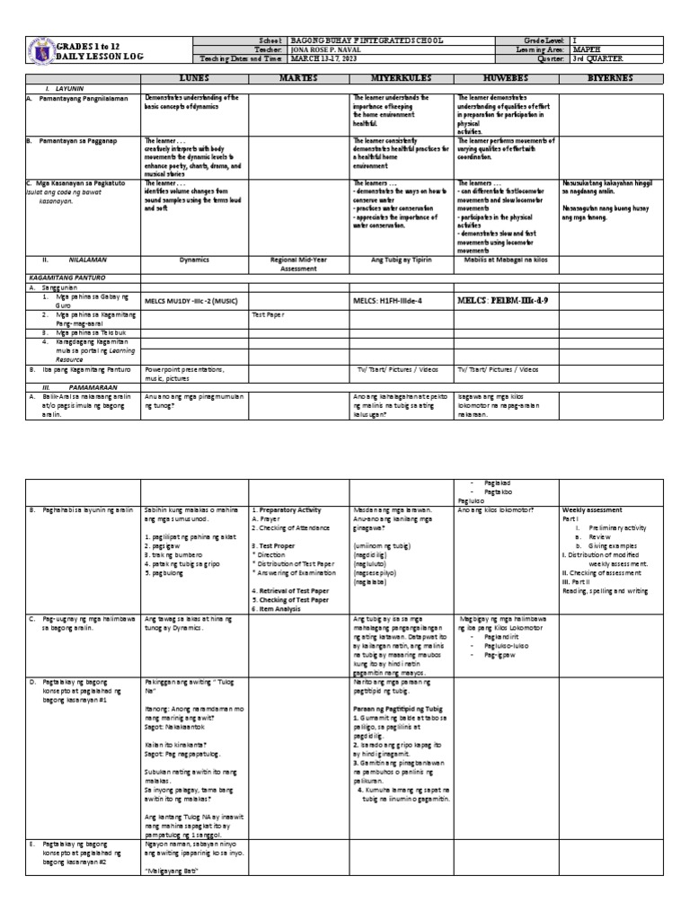 Mapeh Q3 Week 4 | PDF | Learning | Cognition