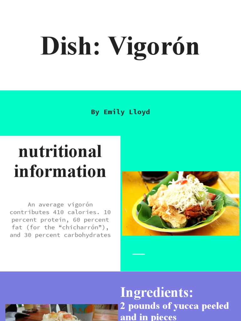 Dish - Vigorón | PDF