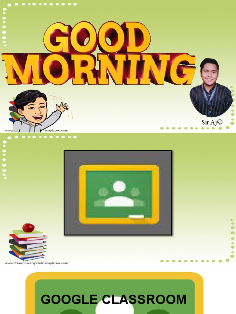 Google Classroom PPT For Teachers Morning | PDF | Computing | Software