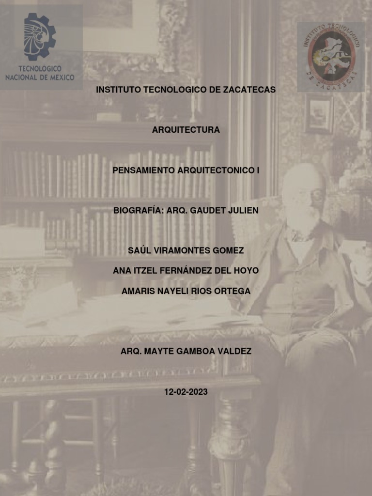 Biografía de Julien Guadet, arquitecto | PDF | Arquitecto | Las artes