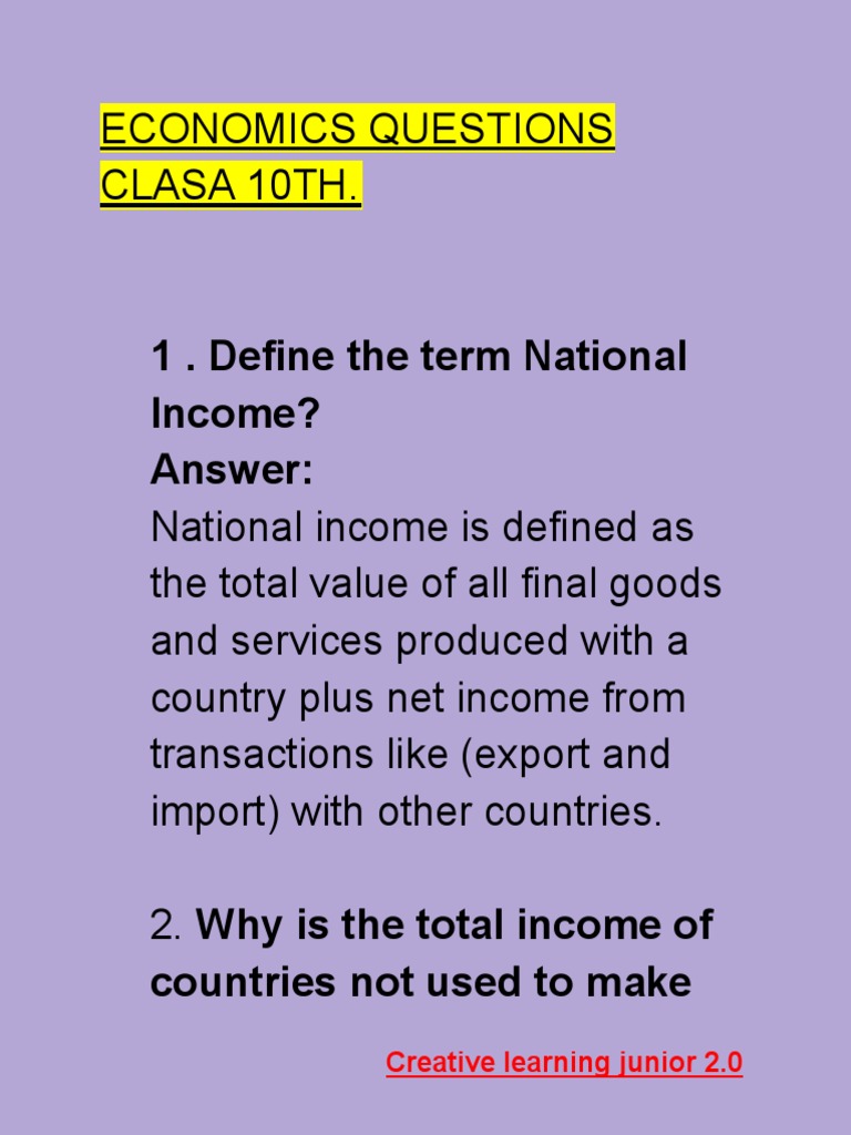 Economics Questions Class 10th | PDF | Loans | Money