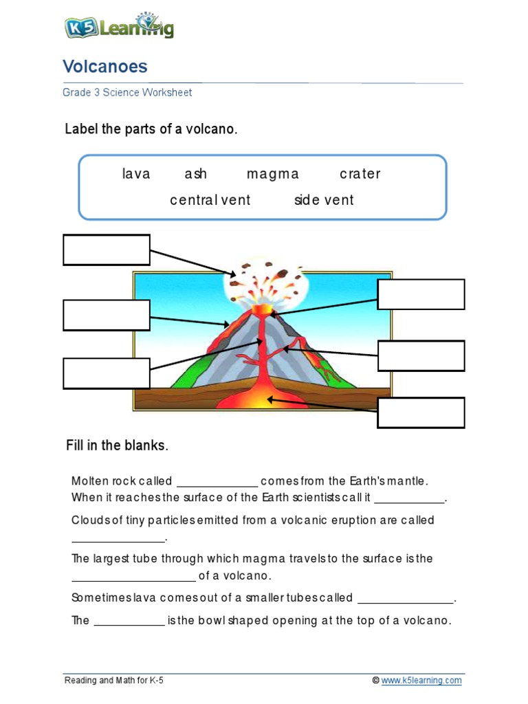 Grade 3 Volcanoes A PDF | PDF