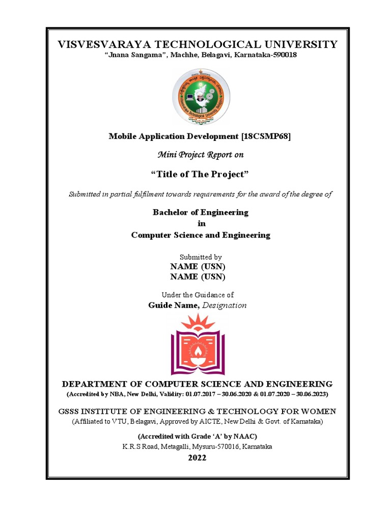 MAD Mini Project Format 2022 PDF | PDF | Computing | Software