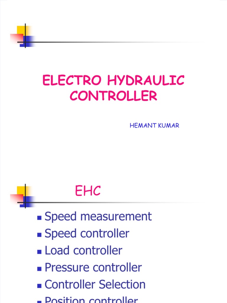 Electro-Hydraulic Controller: A Technical Overview of Speed, Load ...
