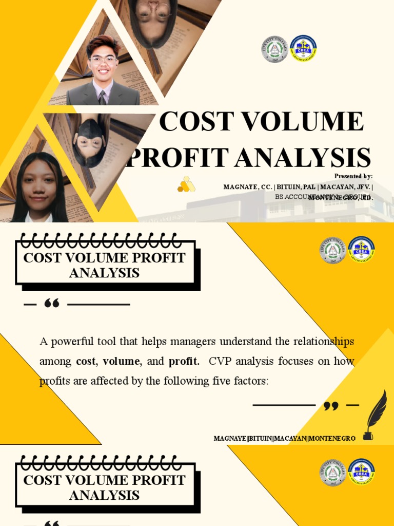Group 1 Cost Volume Profit Analysis | PDF | Business | Technology ...