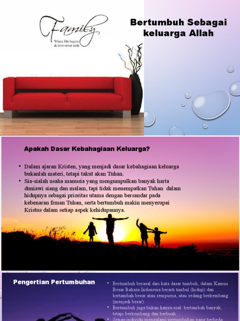 Bertumbuh Sebagai Keluarga Allah | PDF | Pengembangan Diri | Kesehatan Holistik