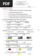 Grade 4 Science | PDF | Precipitation | Soil