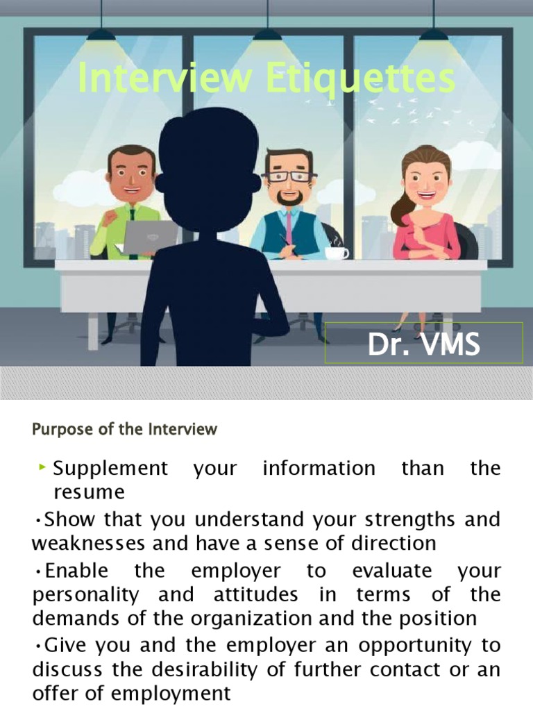 Interview Etiquette | PDF