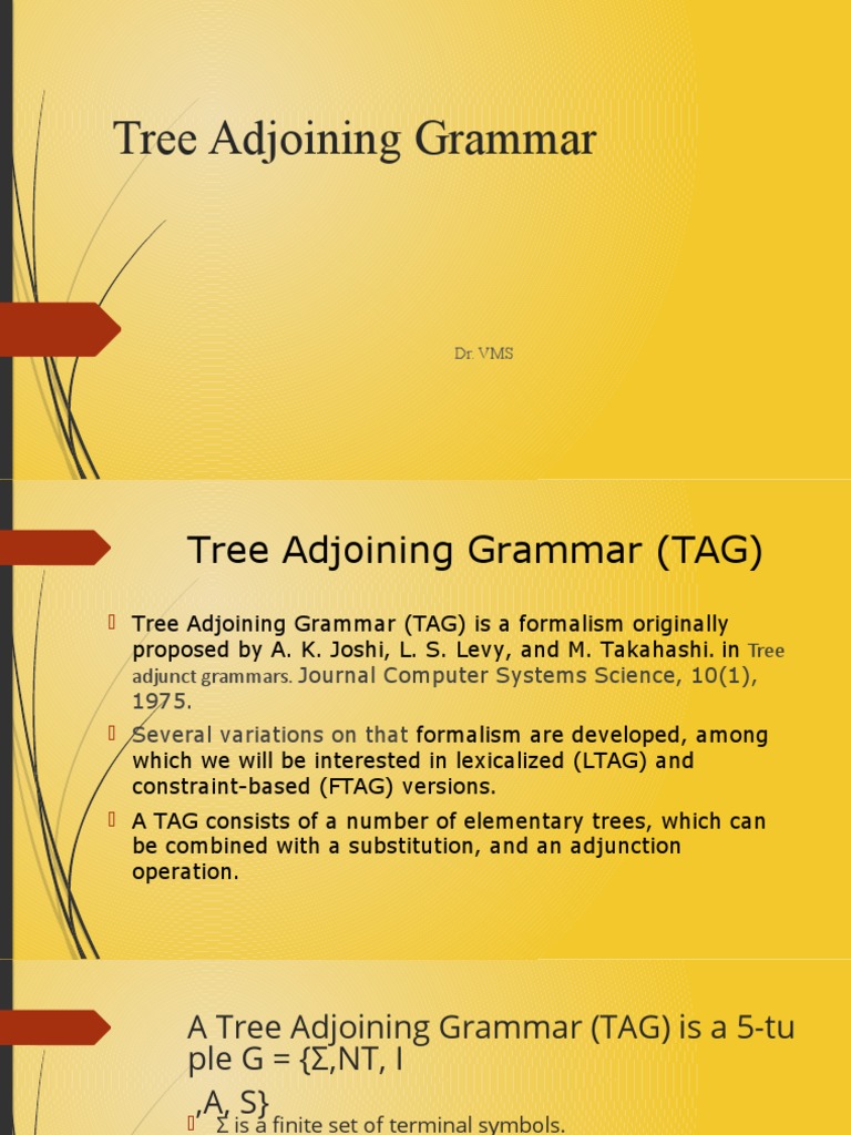 Tree Adjoining Grammar Download Free Pdf Metalogic Theoretical Computer Science