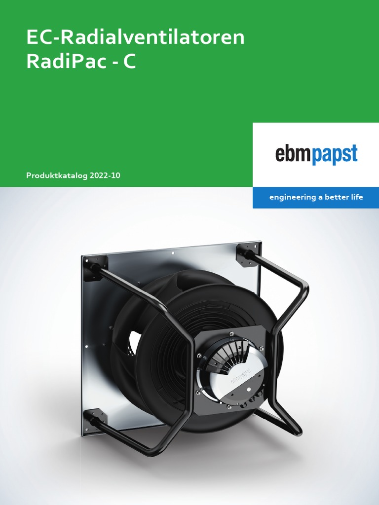 Produktkatalog EC Radialventilatoren RadiPac C Ausgabe 2022 10 PDF | PDF