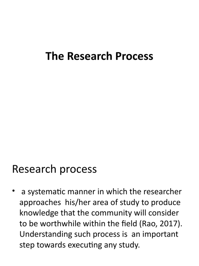 The Research Process | Download Free PDF | Hypothesis | Data