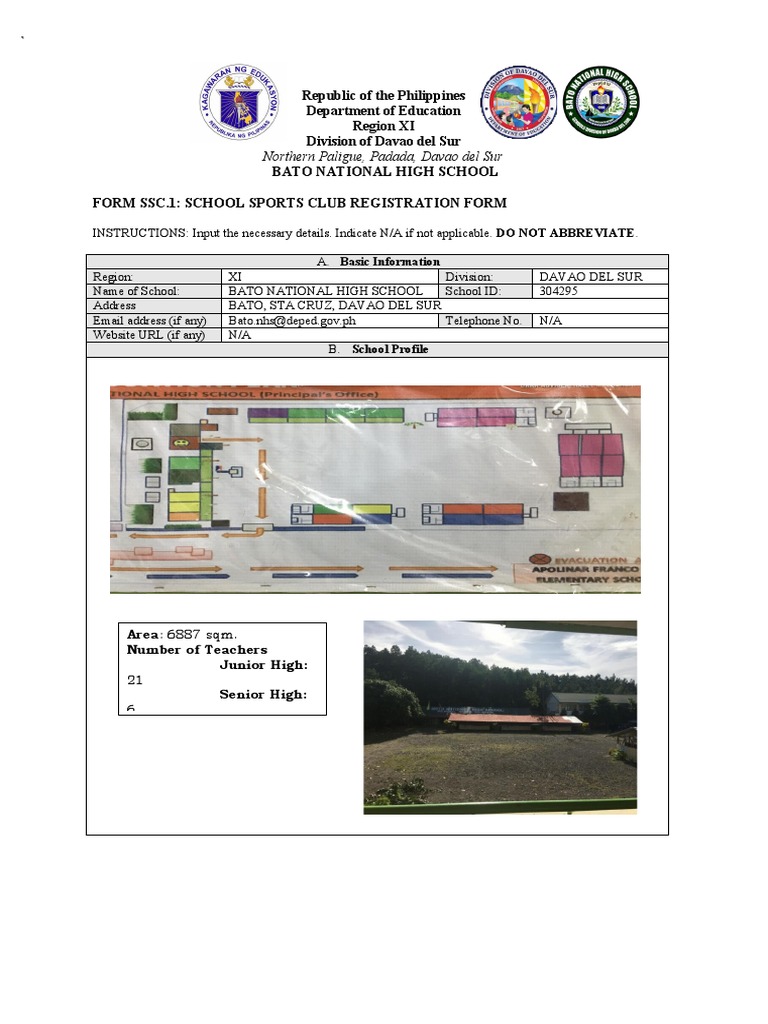 Sports Club Registration Form | PDF | Sports