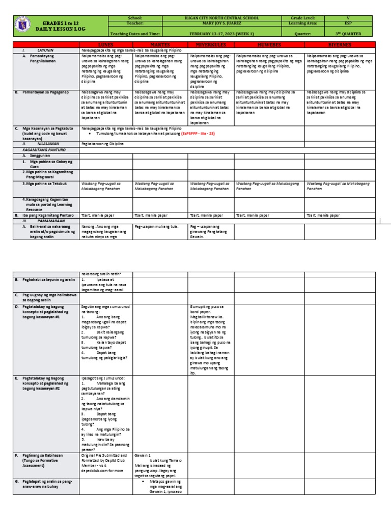 DLL_ESP 5_Q3_W1.docx | PDF