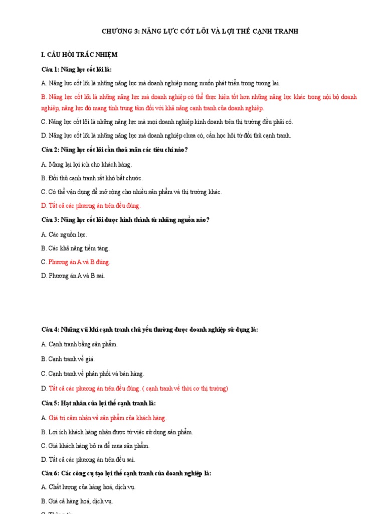 Nhóm 2 - QTCL - QT8 - Chương 3 | PDF