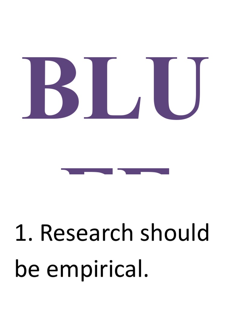 Five Essential Characteristics of Research | PDF | Scientific Method ...
