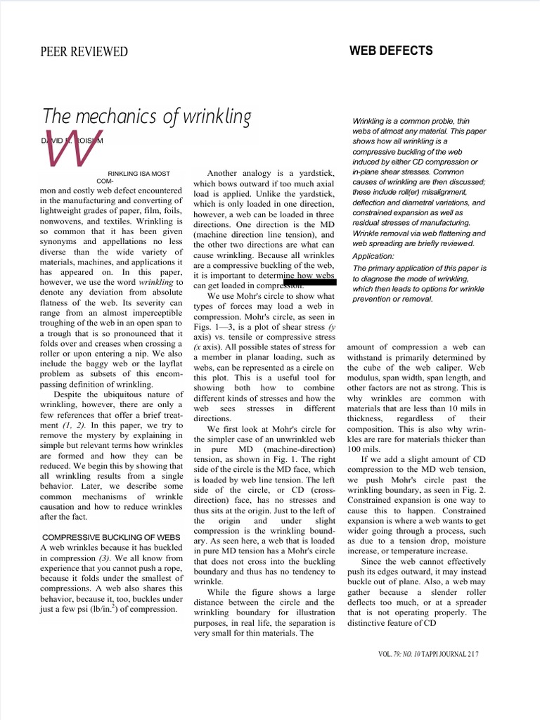 Understanding Web Wrinkling Mechanics | PDF | Buckling | Stress (Mechanics)