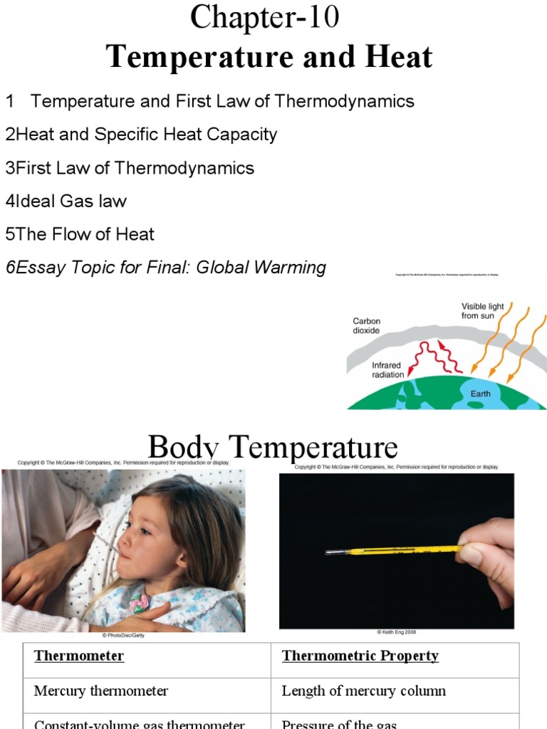 Temp and Heat Chapter 10 | PDF | Calorie | Temperature