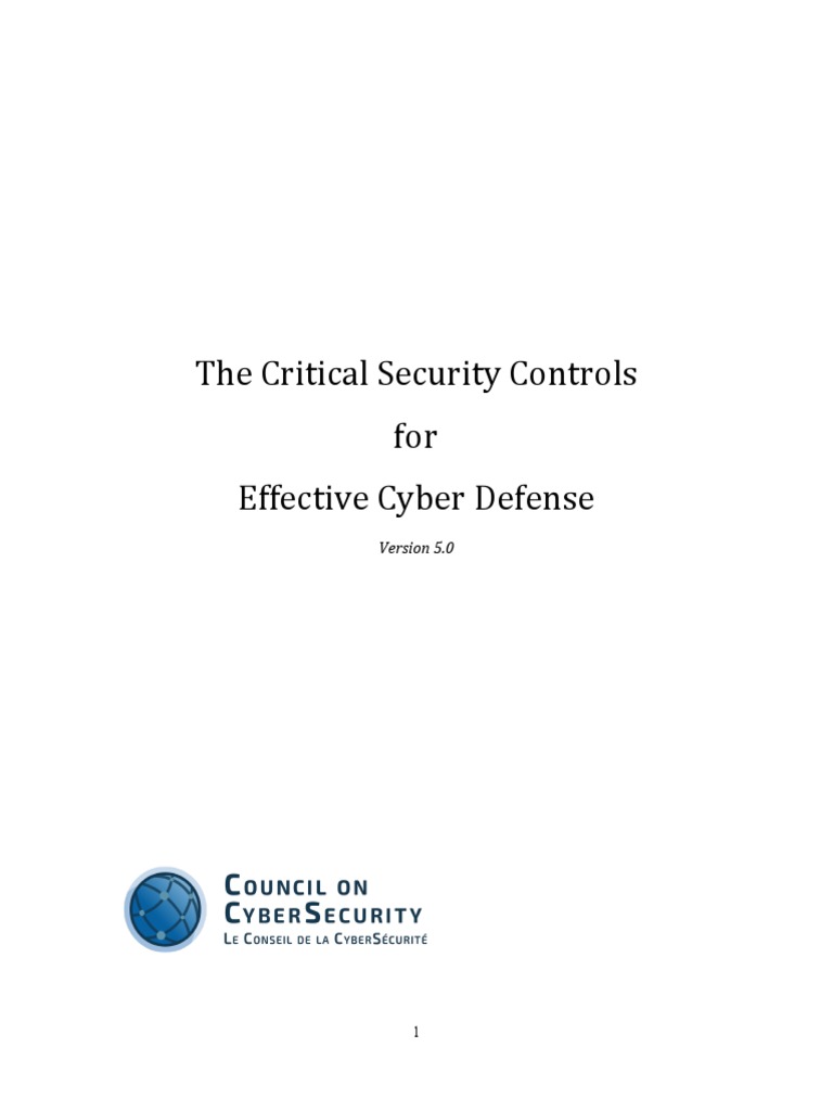 Cyber Defense: Critical Security Controls | PDF | Computer Security | Security