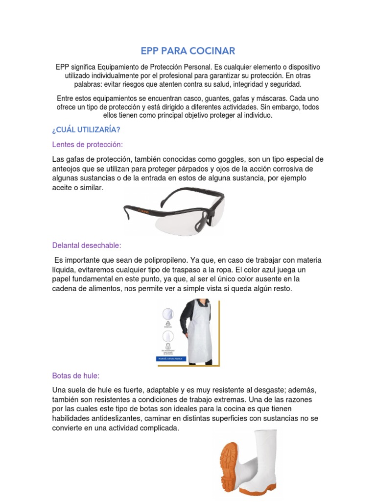 Epp Para Cocinar Pdf