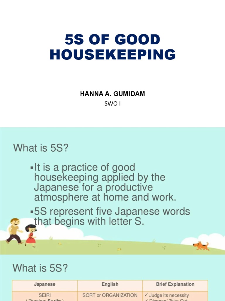 5S of Good Housekeeping | PDF