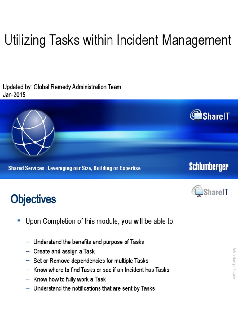 Managing Tasks in Incident Management | PDF | Microsoft Windows | Information Technology Management