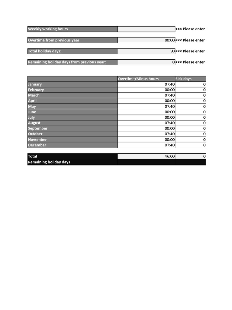 Excel Timesheet Template UK | PDF | Workweek And Weekend | Industrial ...