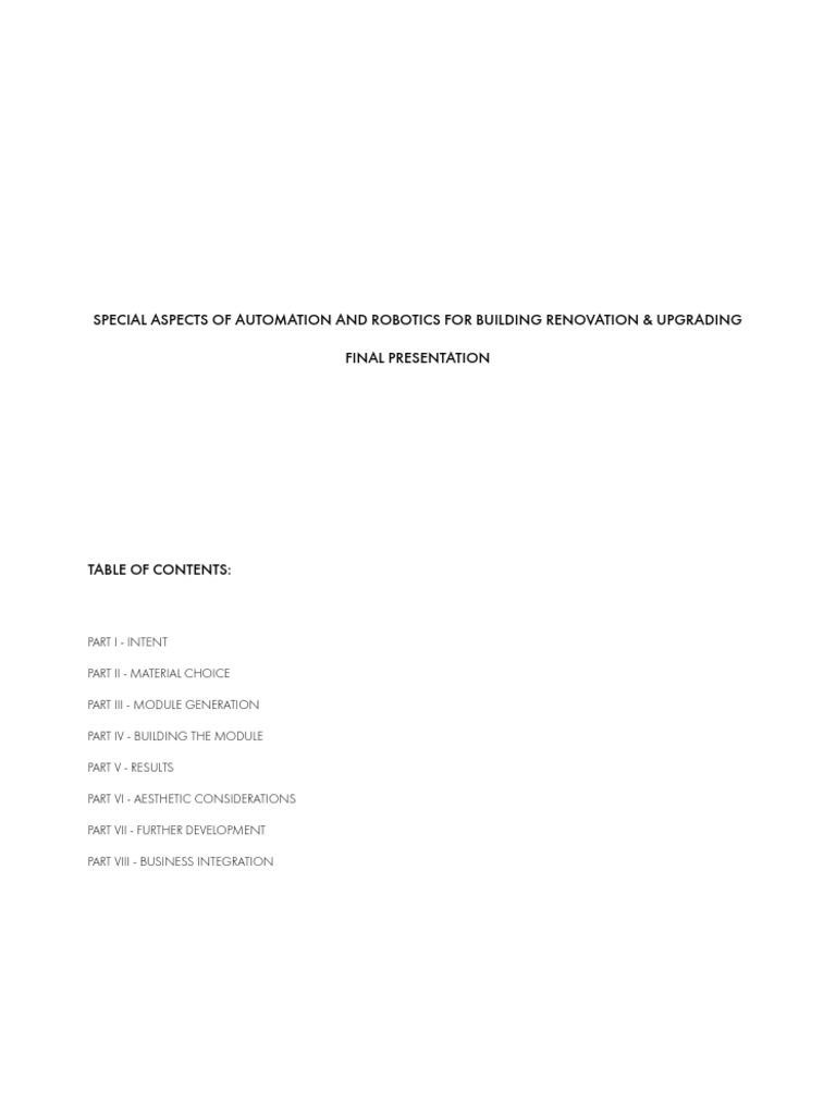 Robotics Final Presentation v1.1 | PDF | Engineering | Building Engineering