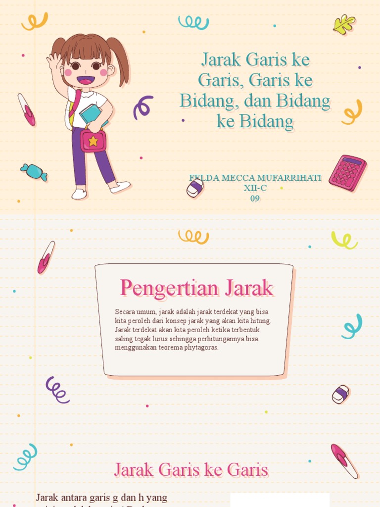 Jarak Garis dan Bidang dalam Geometri | PDF