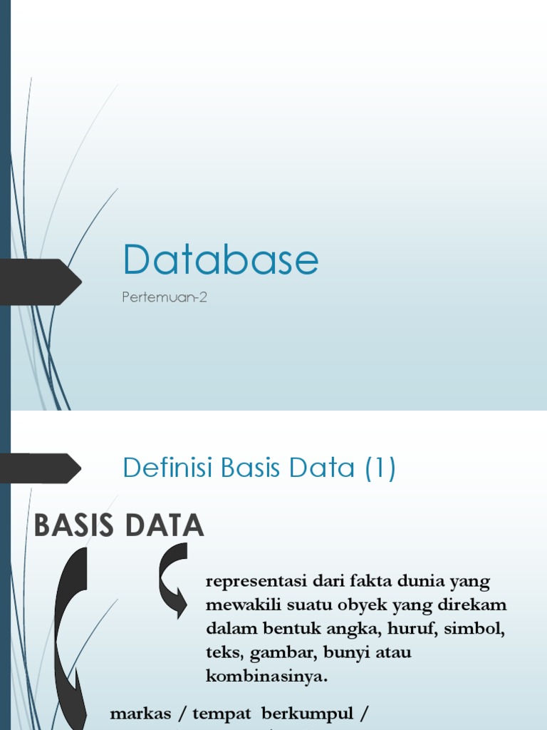2-Pengantar Basis Data | PDF
