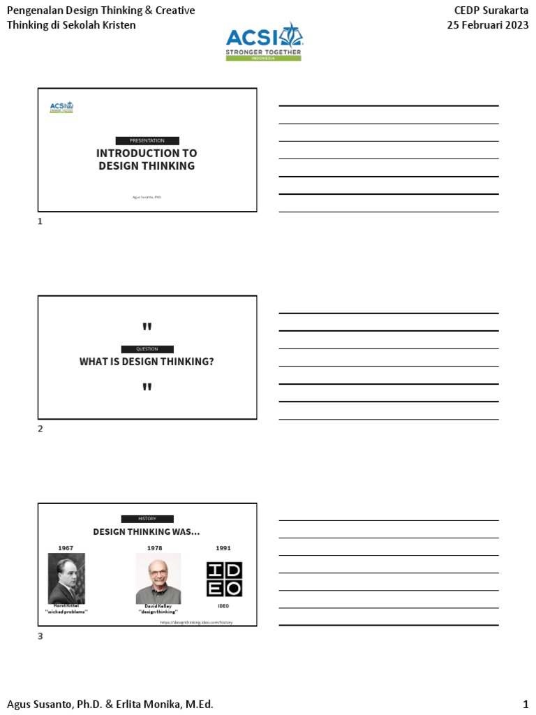 Materi Design Thinking and Creative Thinking PDF | PDF