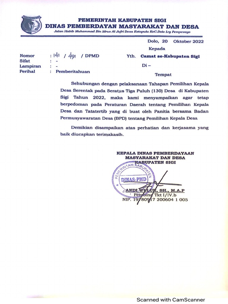 Surat Camat | PDF