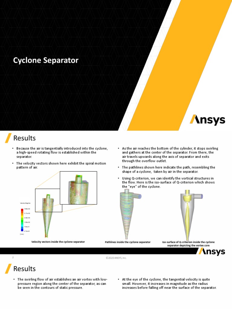 Cyclone Separator Results Rev3 | PDF | Vortices | Physics