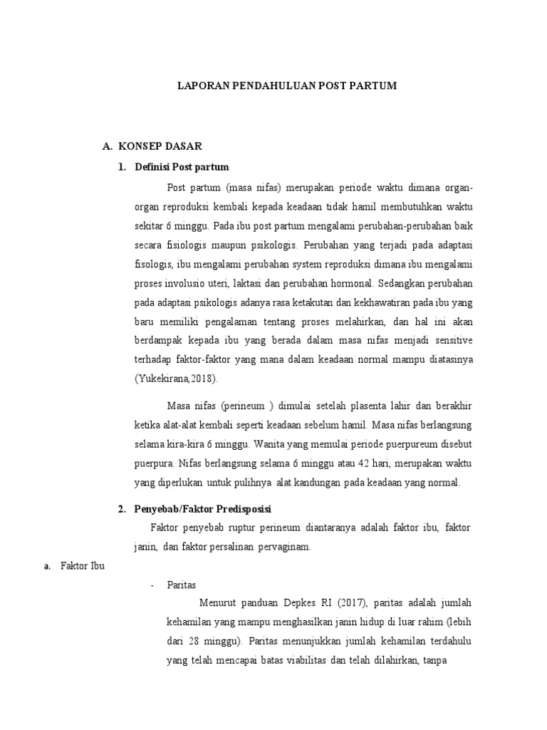 LP Post Partum | PDF