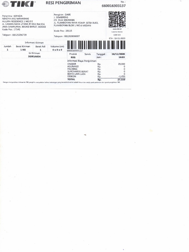 Resi TIKI - Nindya Ayu | PDF