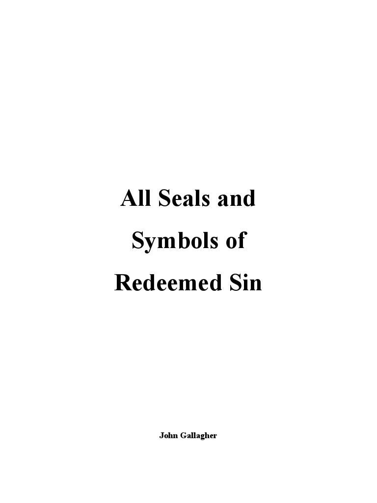 All Seals and Symbols of Redeemed Sin | PDF | Beekeeper