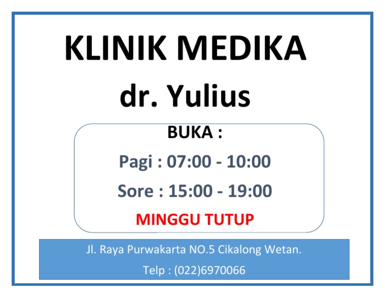 Contoh Plang Klinik | PDF