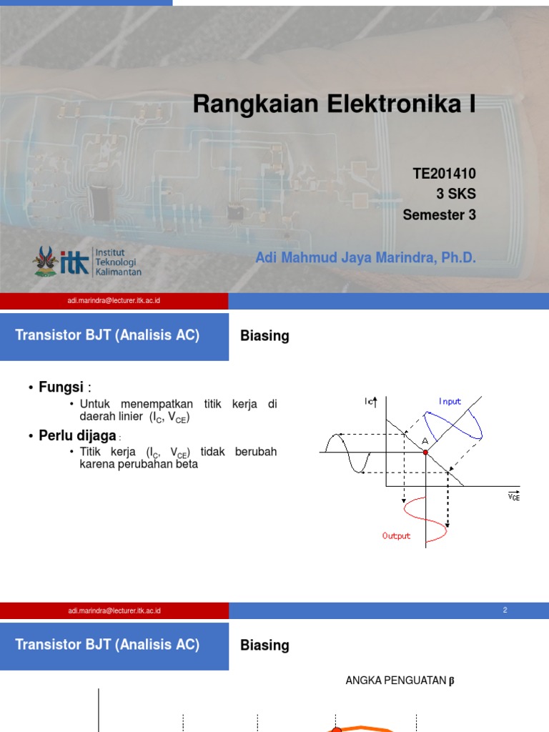 Analisis AC Transistor BJT | PDF | Sains & Matematika