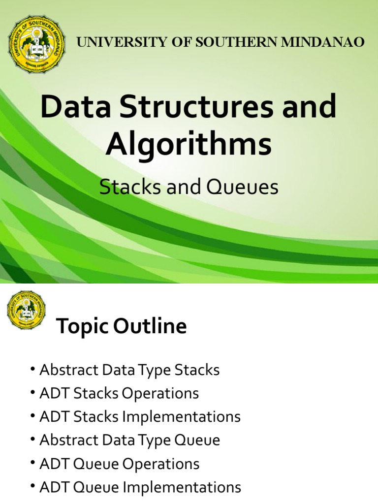 IM-CS123-StacksQueues CS | PDF | Queue (Abstract Data Type) | Theoretical Computer Science